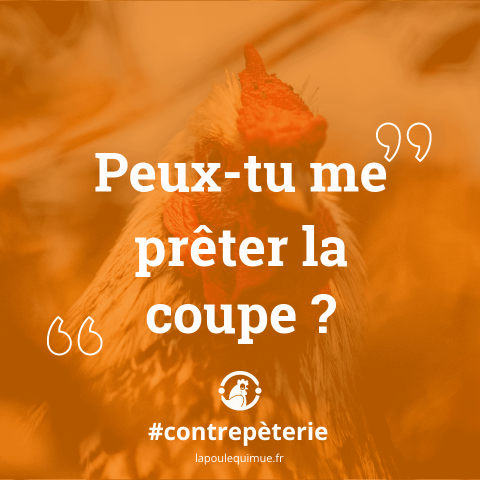 Peux-tu me prêter la coupe ? - Contrepèterie & solution