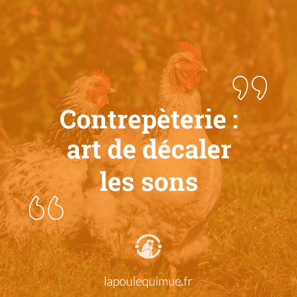 Contrepèterie : art de décaler les sons - Contrepèterie & solution